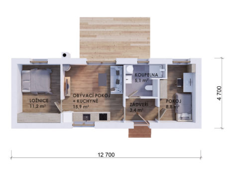 Dřevostavba Easy 53 - EasyHomes