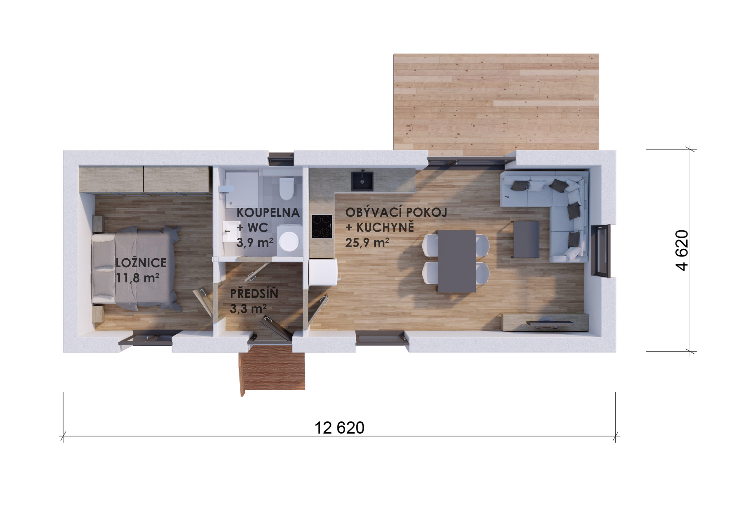 Dřevostavba Easy 53 - EasyHomes