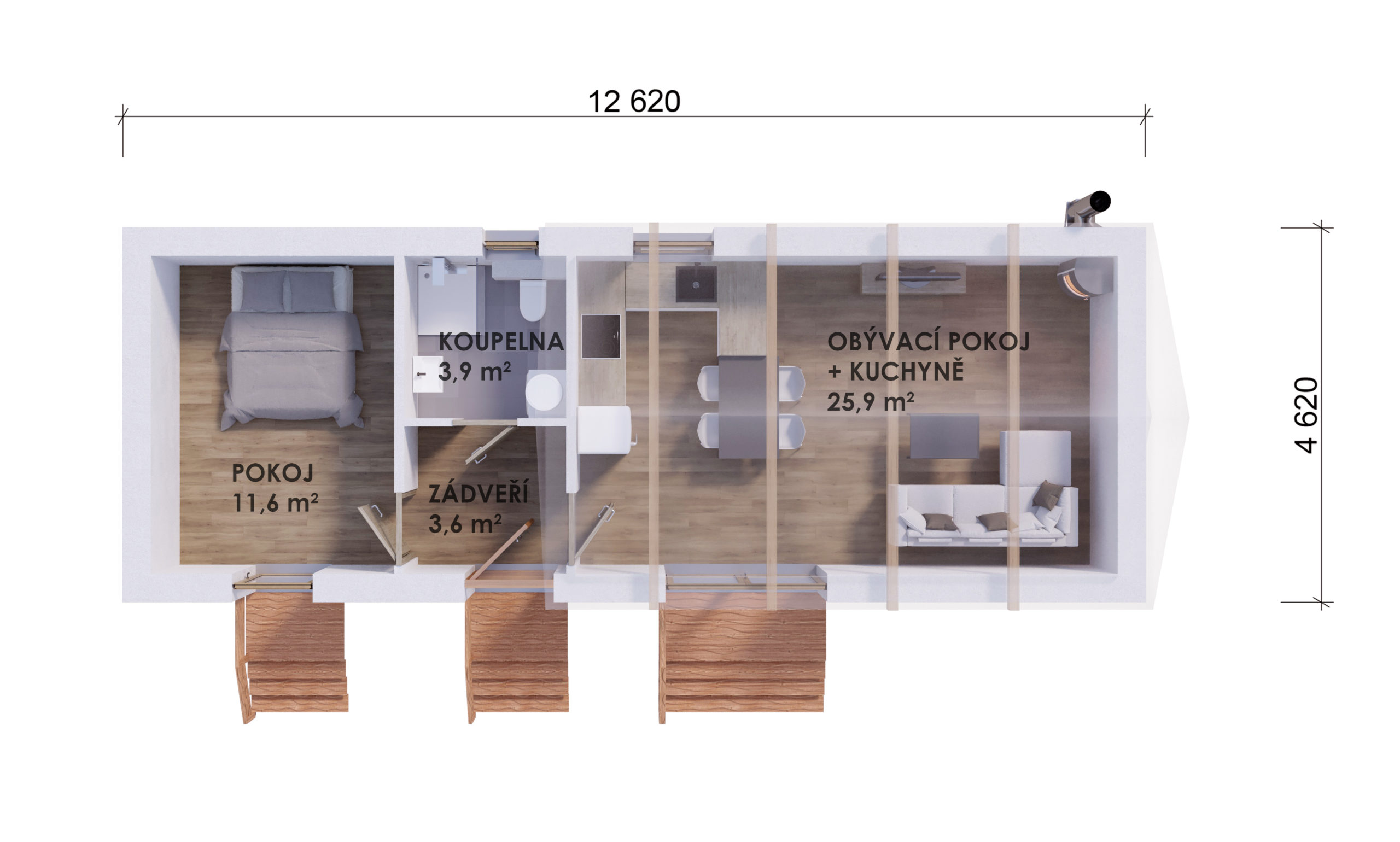 Dřevostavba Easy 53 - EasyHomes