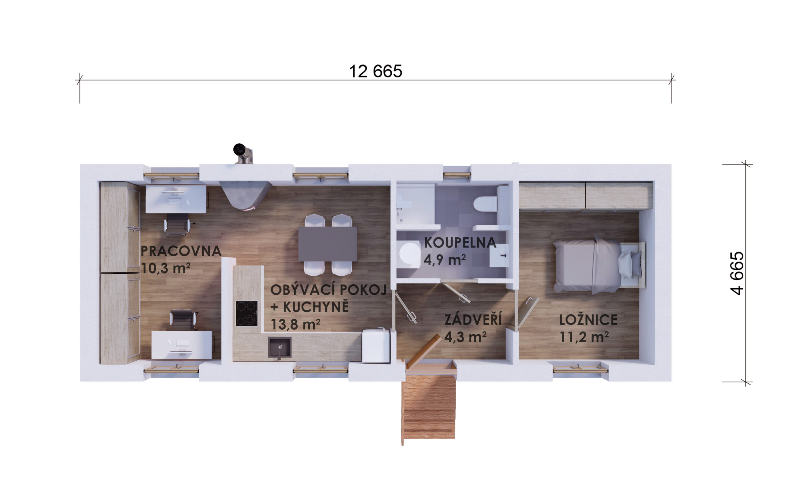 Dřevostavba Easy 53 - EasyHomes
